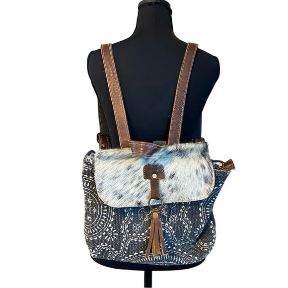Myra Bag | Bags | Myra Bag Leather And Canvas Convertible Backpack ...